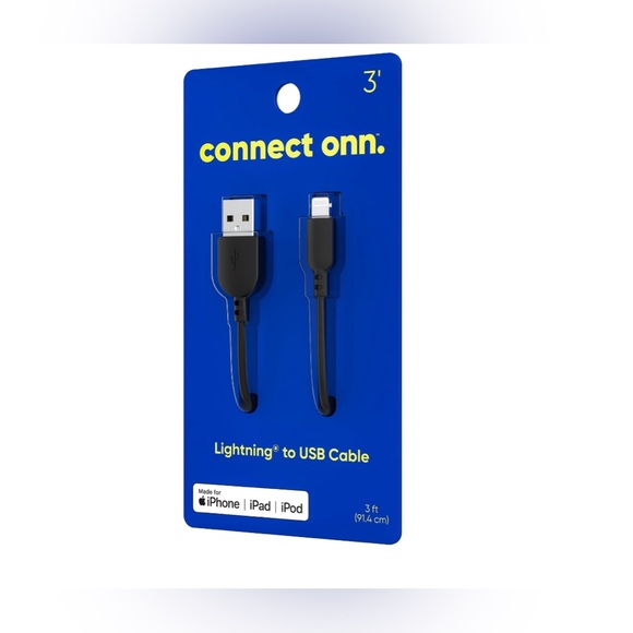 Onn | Cell Phones & Accessories | Onn 3 To Usb Cable Black Iphone Ipad ...